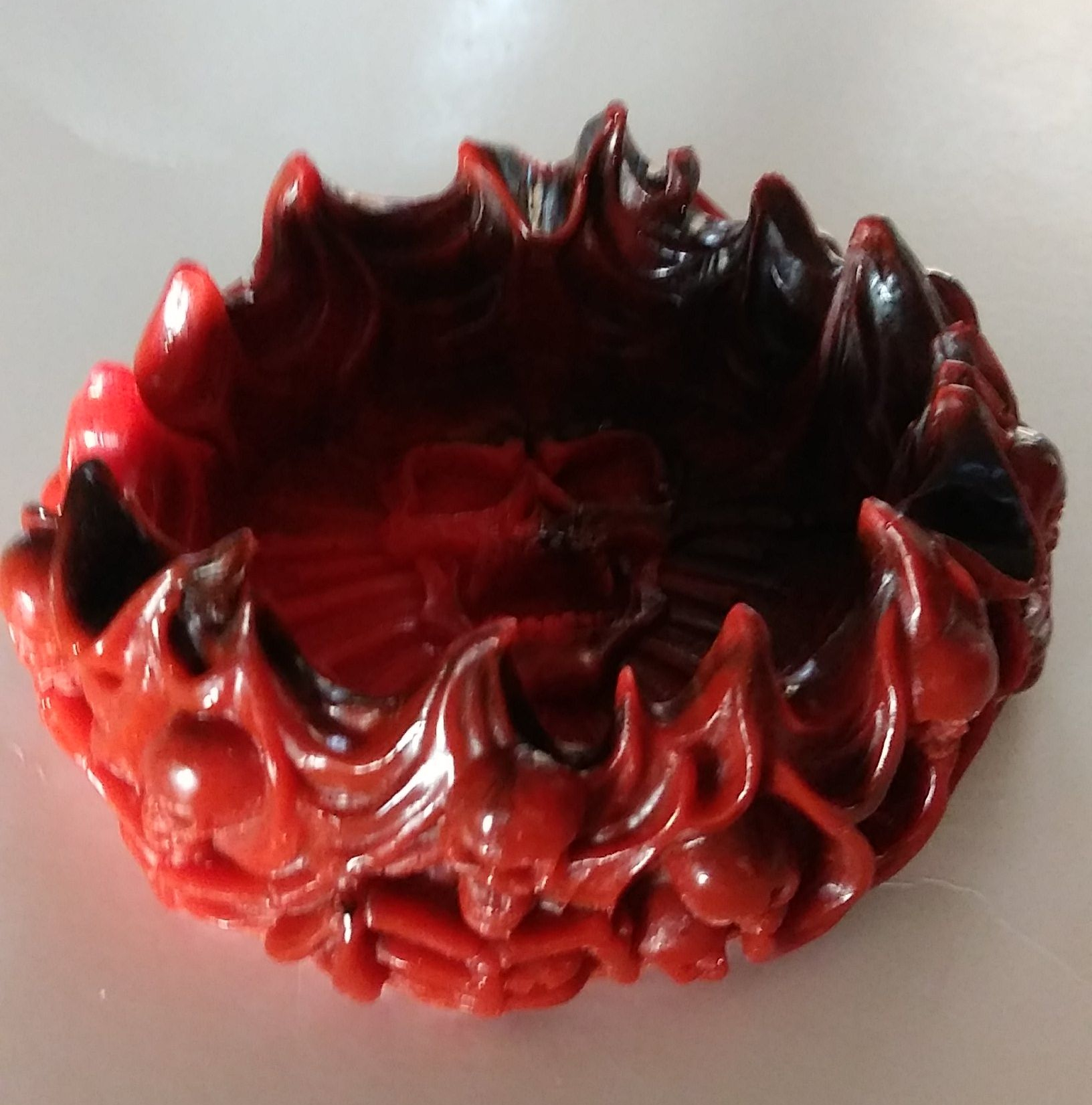 Orange Black Fire Set of 3 Ashtrays – Sunshine Custom Crafts